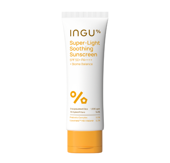 Super-Light Soothing Sunscreen +Biome Balance | INGU Skin